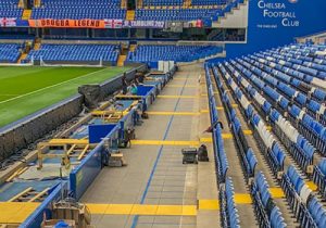 Stamford Bridge stand completed for Chelsea Football Club - Alfresco Floors